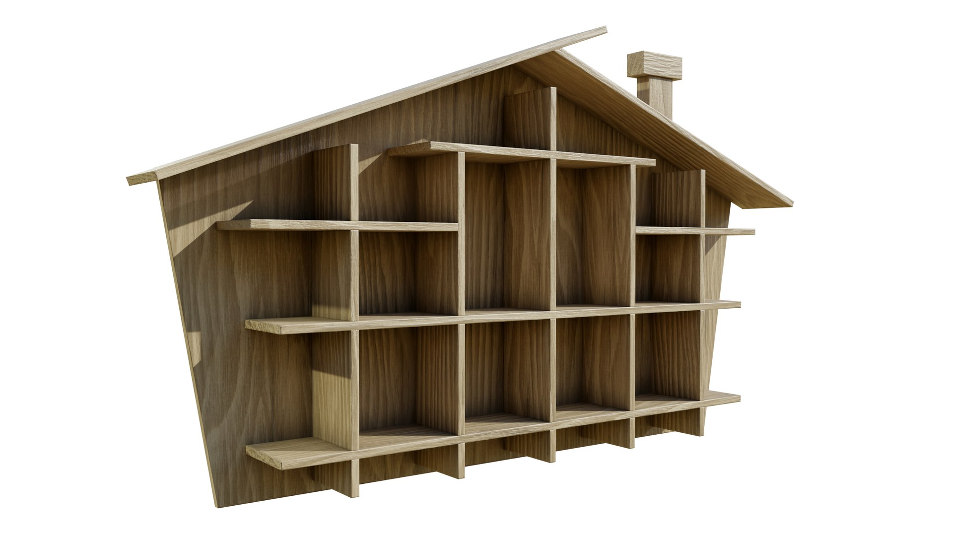 House Shaped Wall Storage 3D - TurboSquid 2114434