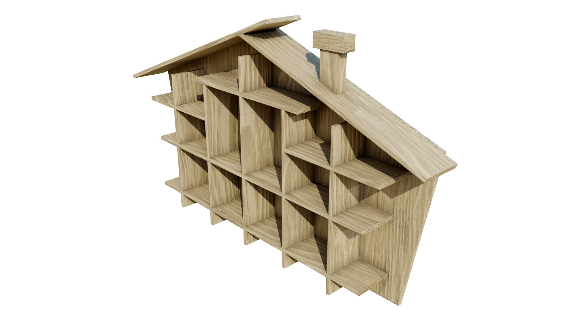 House Shaped Wall Storage 3D - TurboSquid 2114434