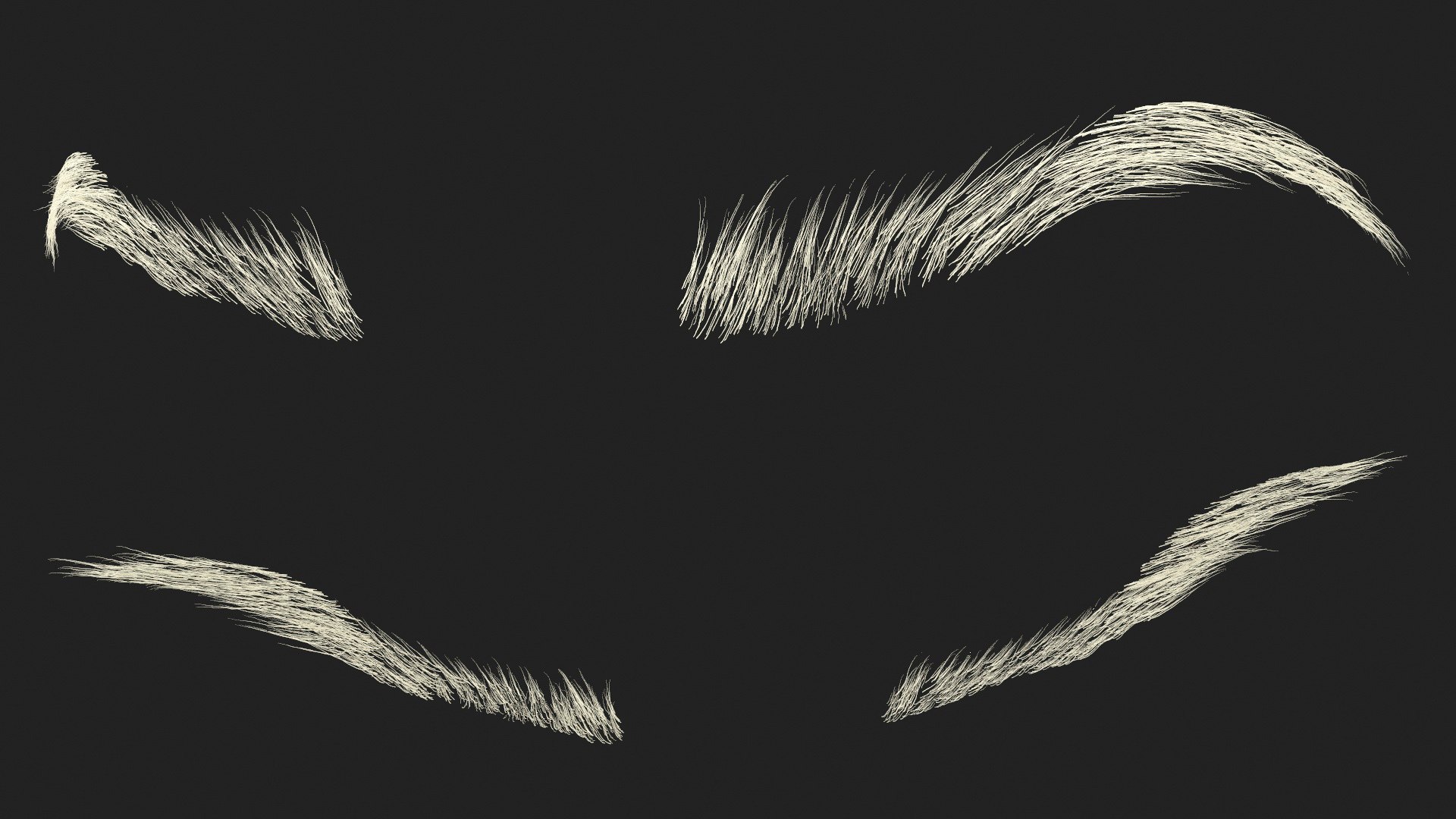 Straight Eyebrows 3D Model - TurboSquid 2213188