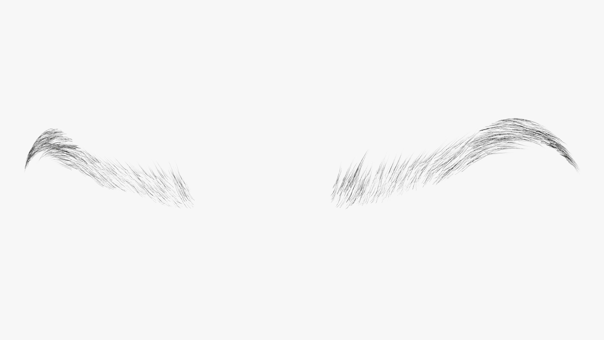 Straight Eyebrows 3D Model - TurboSquid 2213188