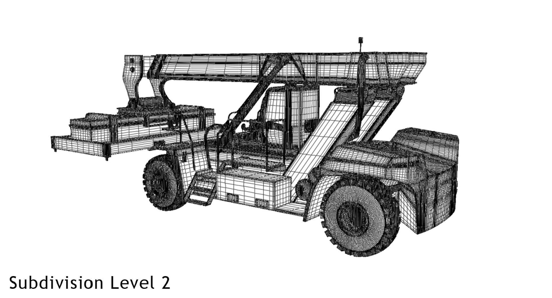 3d Handler Shipping Container Model