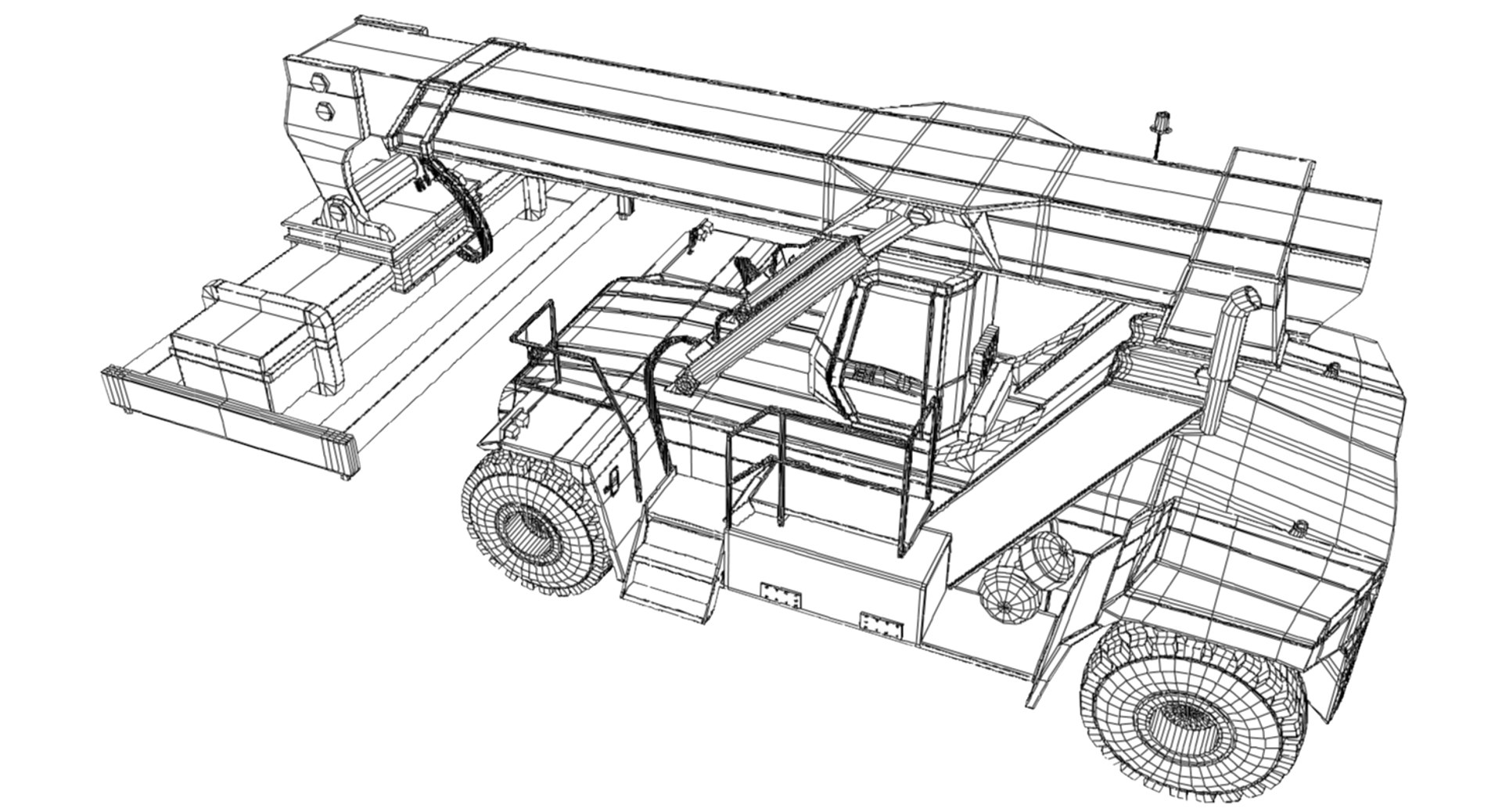3d Handler Shipping Container Model