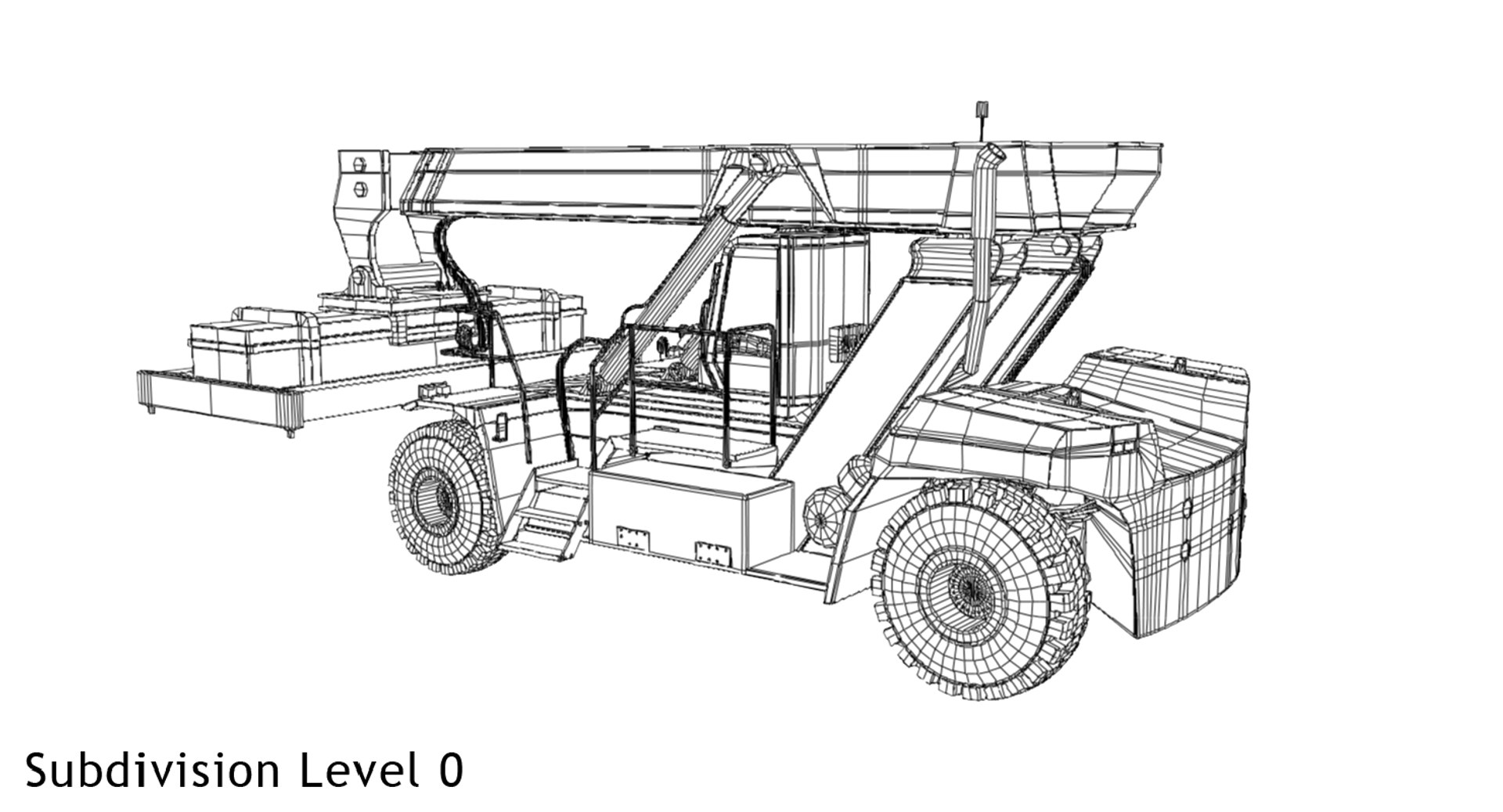 3d Handler Shipping Container Model