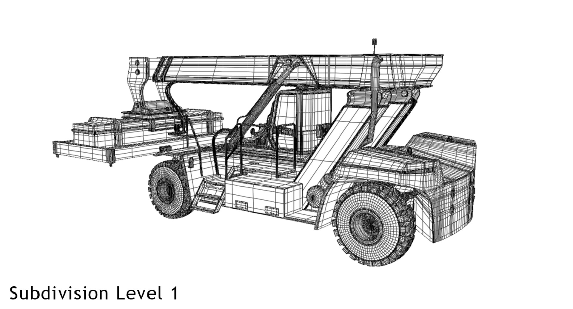 3d Handler Shipping Container Model