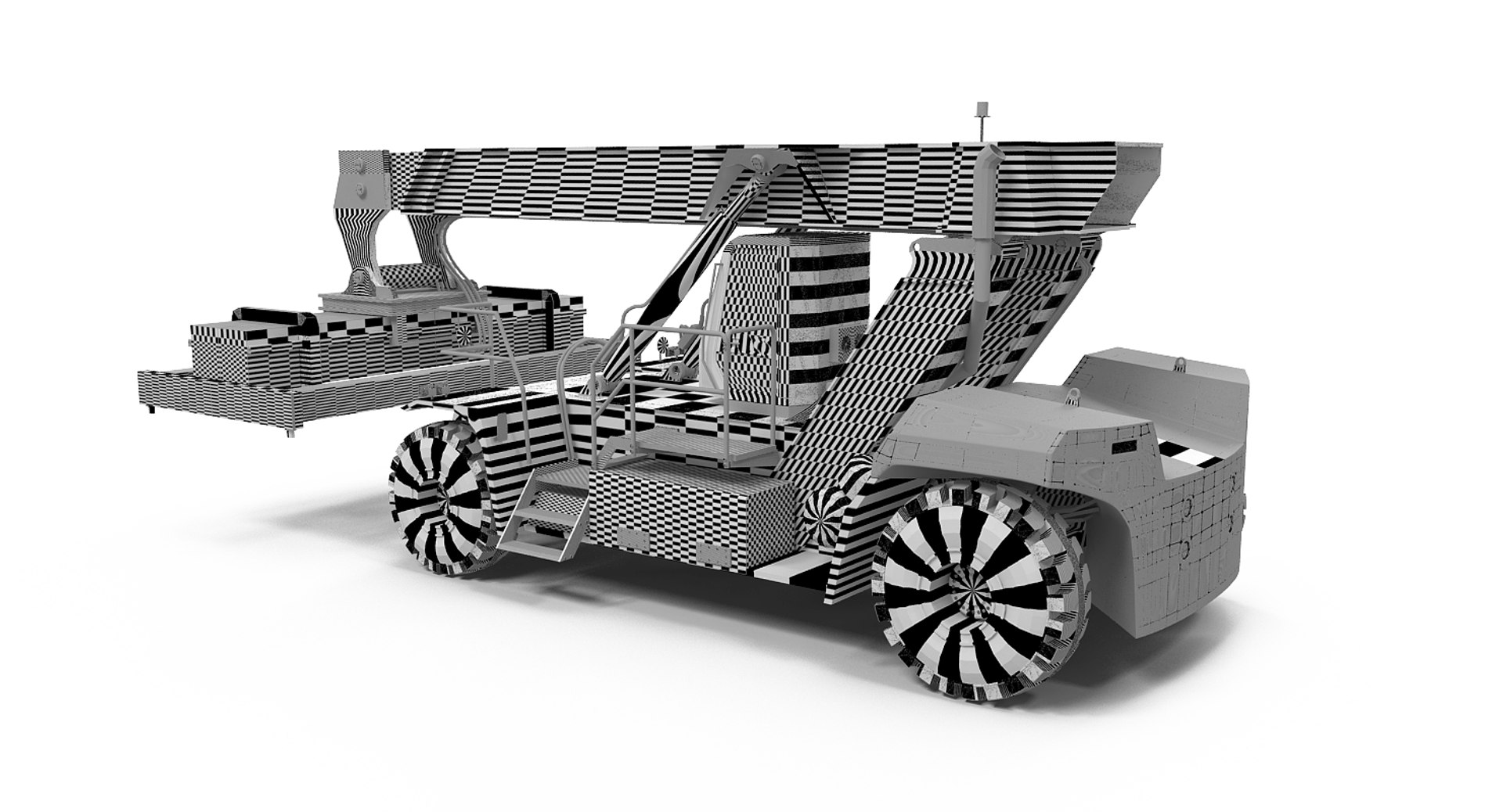 3d Handler Shipping Container Model