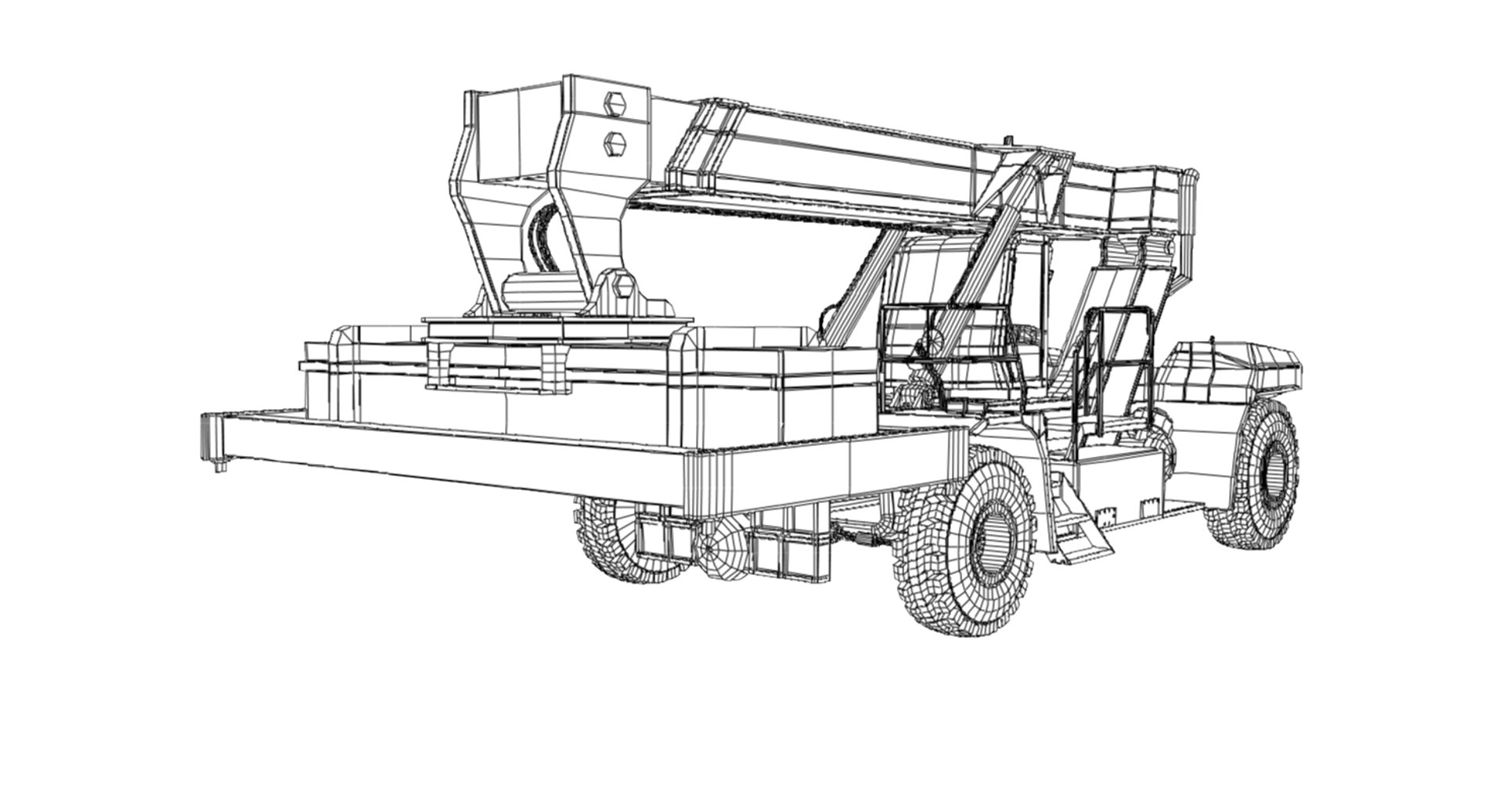 3d Handler Shipping Container Model
