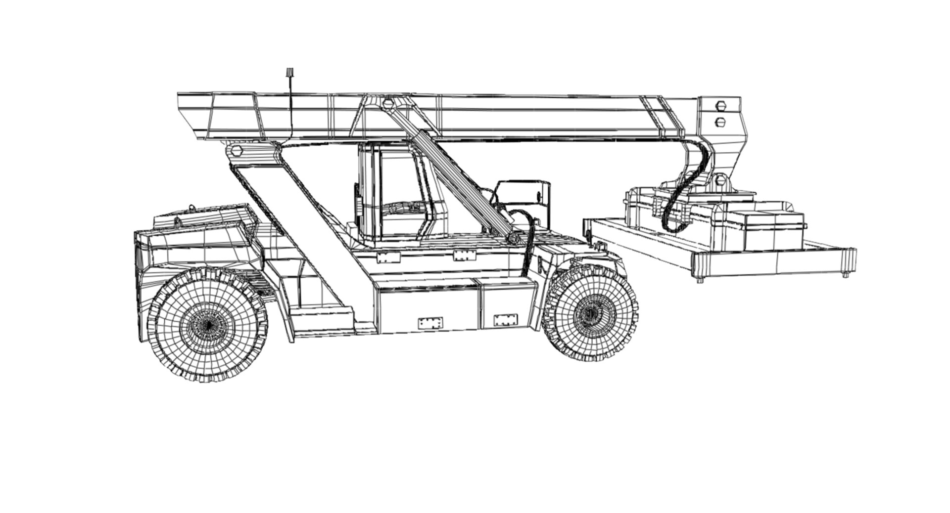 3d Handler Shipping Container Model