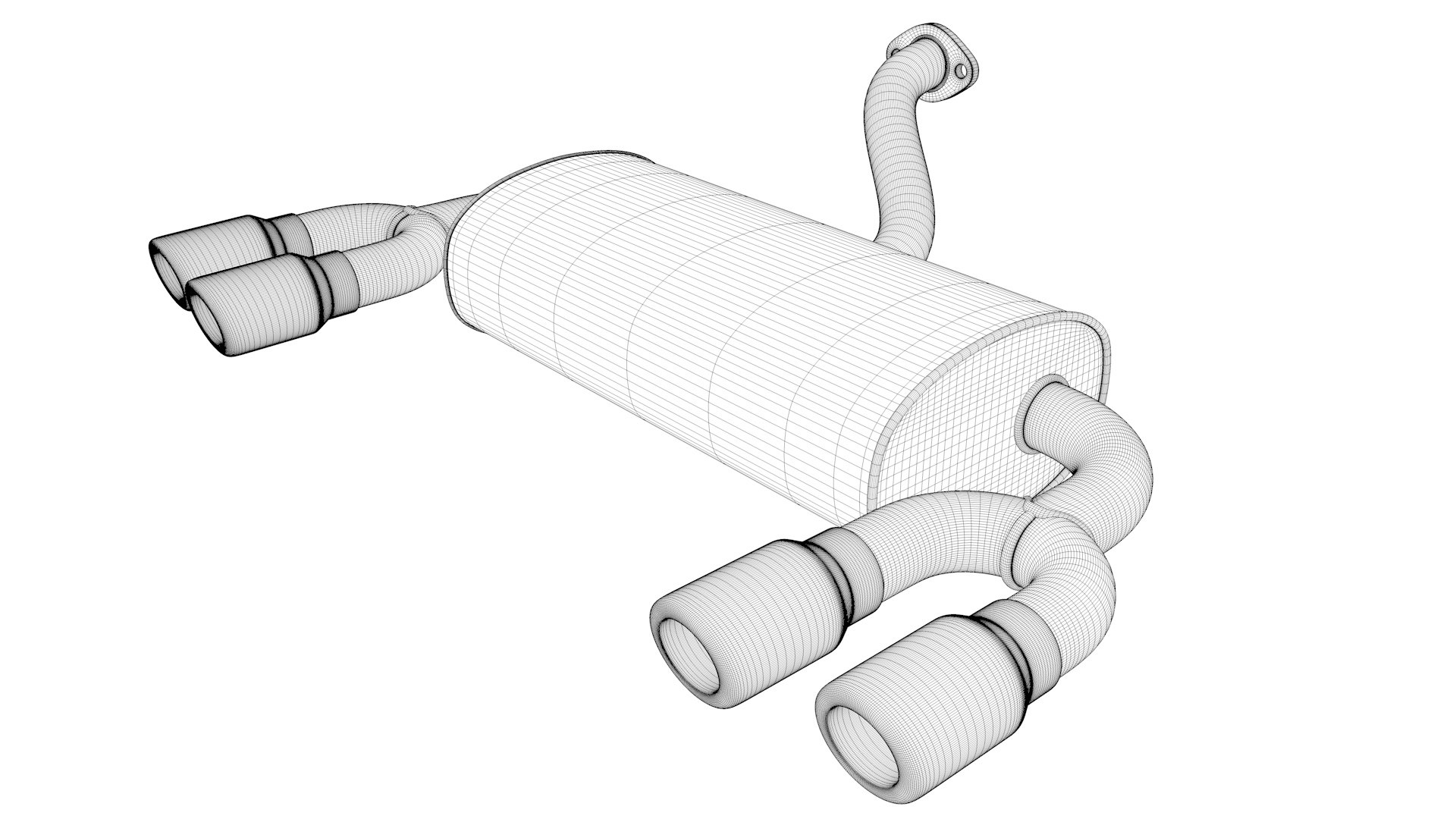 Realistic Car Exhaust System 3D Model - TurboSquid 1811799