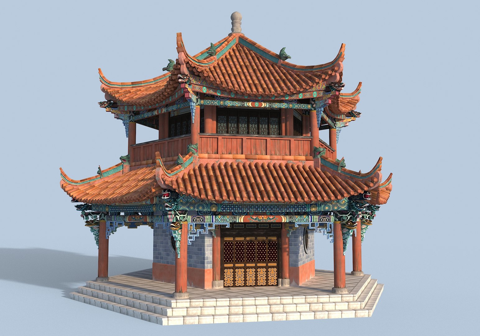 3D Chinese Building 30 Model - TurboSquid 1960291