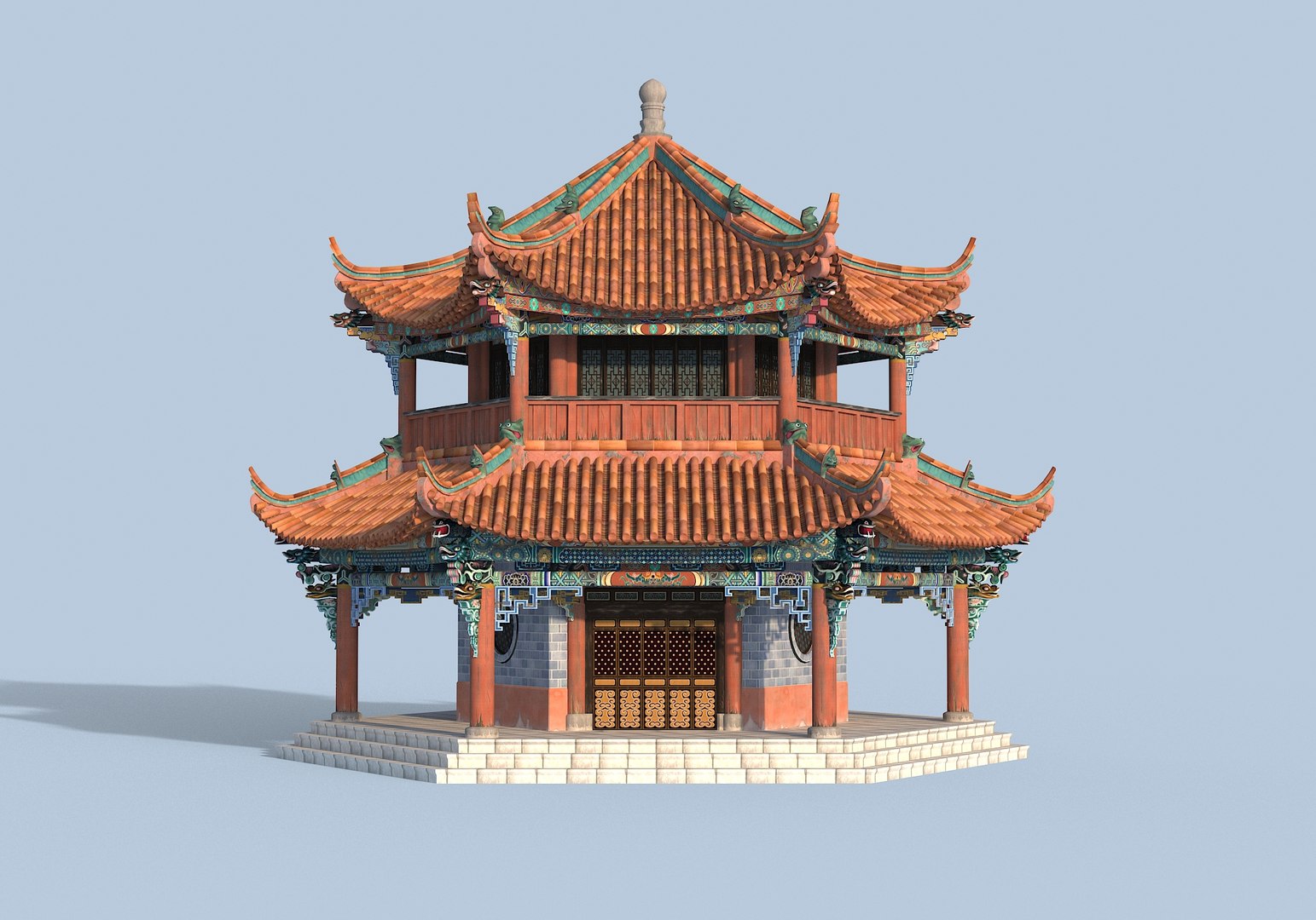 3D Chinese Building 30 Model - TurboSquid 1960291