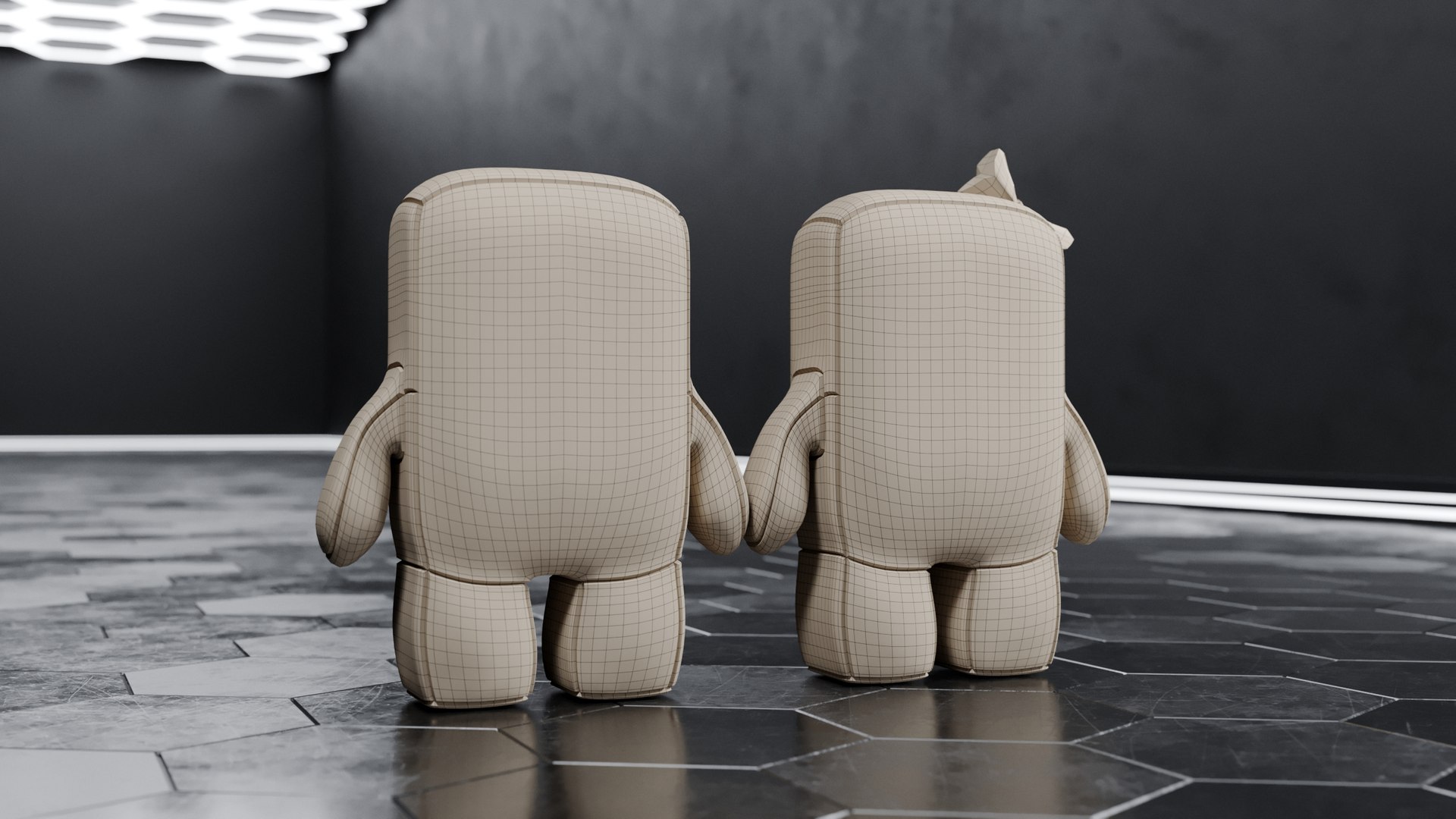 3D DomoKun Couple Model - TurboSquid 1846273