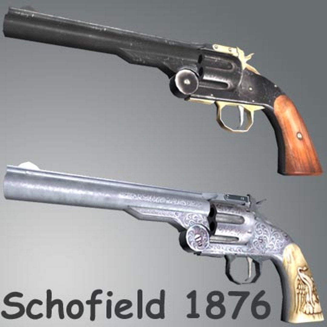 3d Smith Wesson Schofield 1876 Model