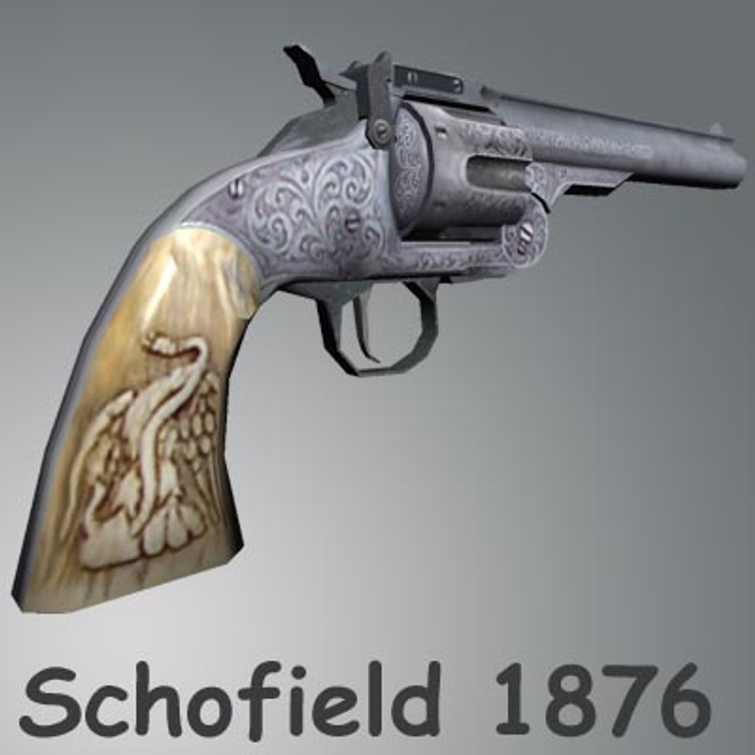 3d Smith Wesson Schofield 1876 Model