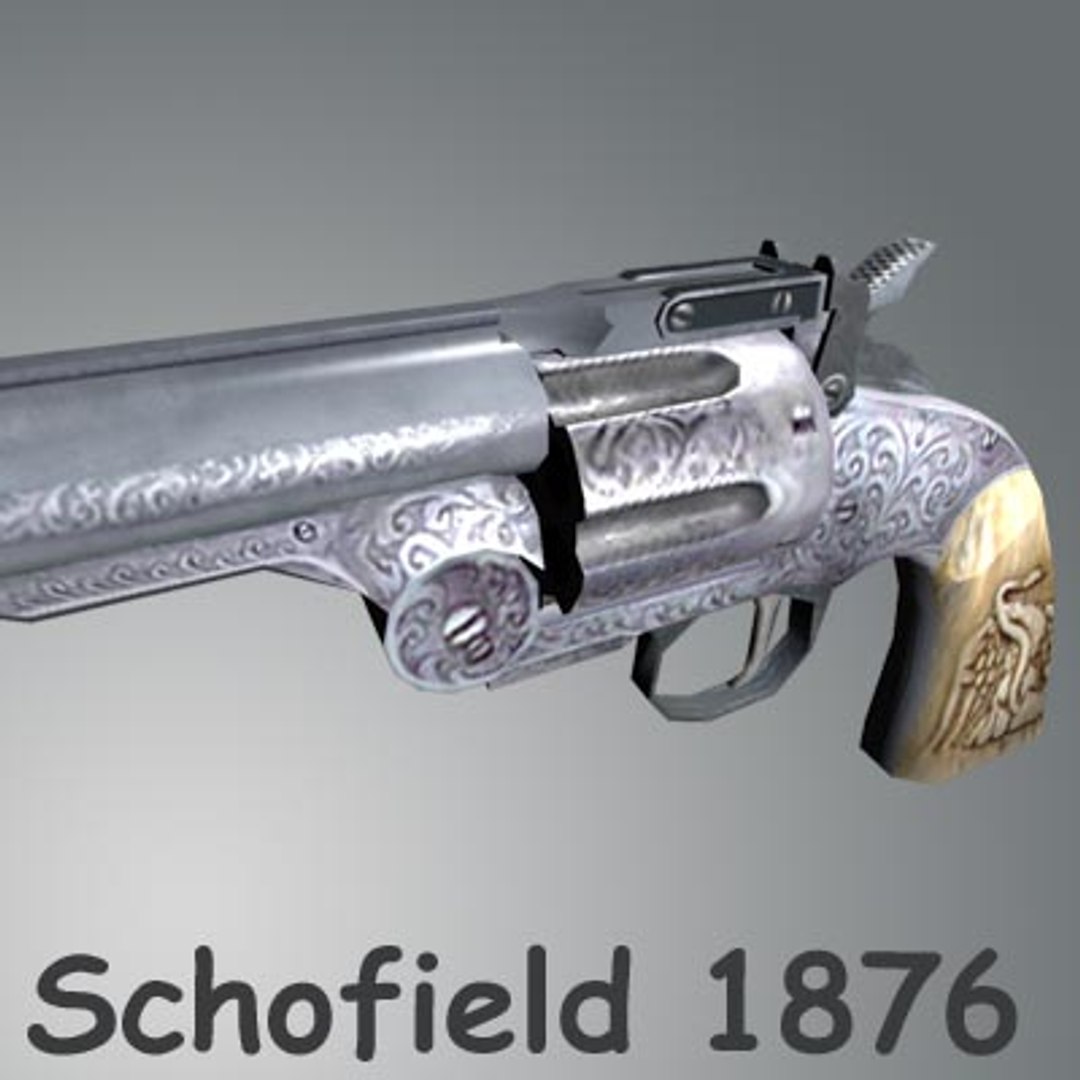 3d Smith Wesson Schofield 1876 Model