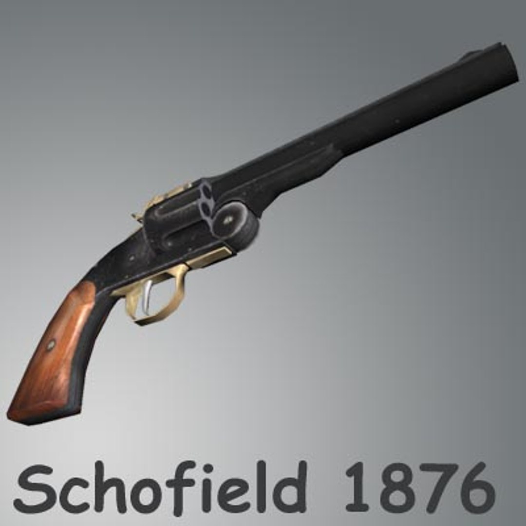 3d Smith Wesson Schofield 1876 Model