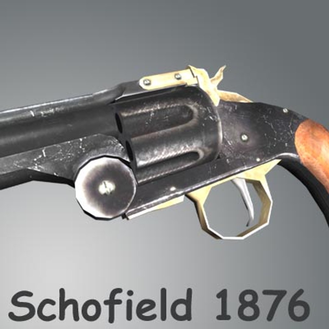 3d Smith Wesson Schofield 1876 Model