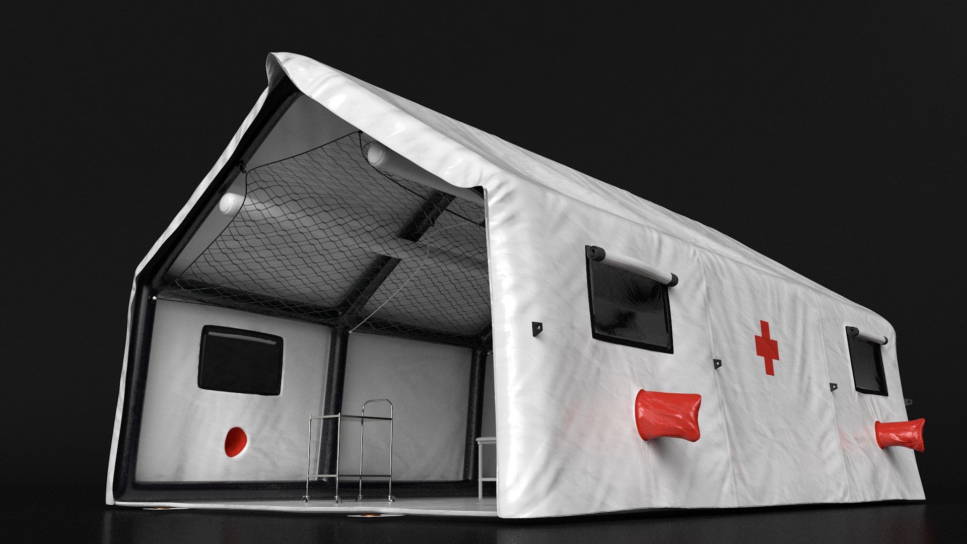 Equipped Medical Tent 3D - TurboSquid 2273069