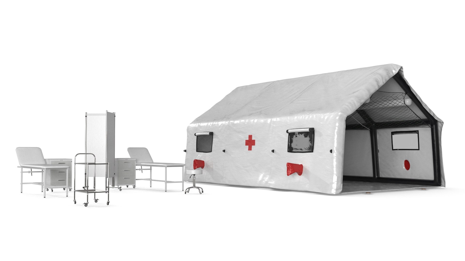 Equipped Medical Tent 3D - TurboSquid 2273069
