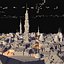 Futuristic Space City 3d Model