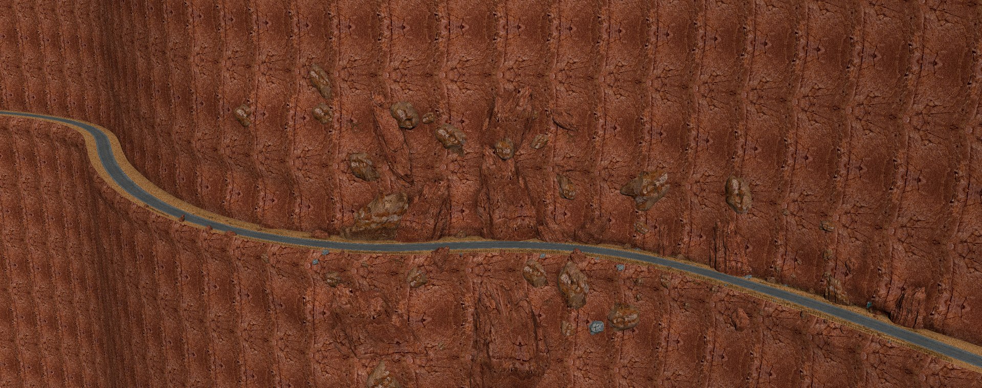 Road Cliff 3D Model - TurboSquid 1318618