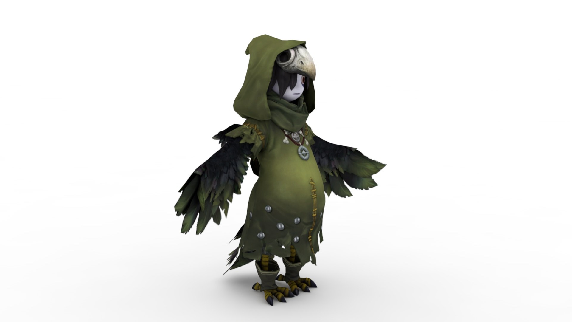 Cartoon Crow Charater 3D Model - TurboSquid 2006505