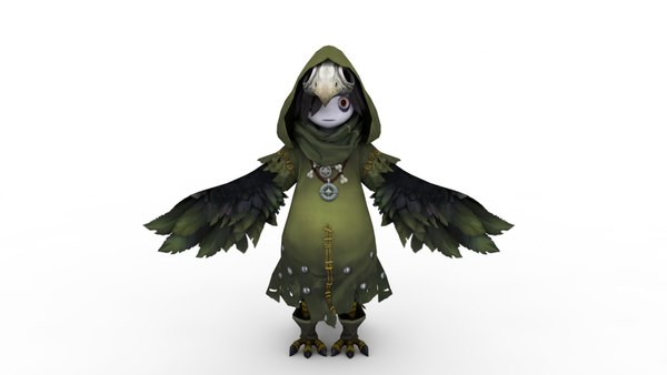 Cartoon crow charater 3D model - TurboSquid 2006505