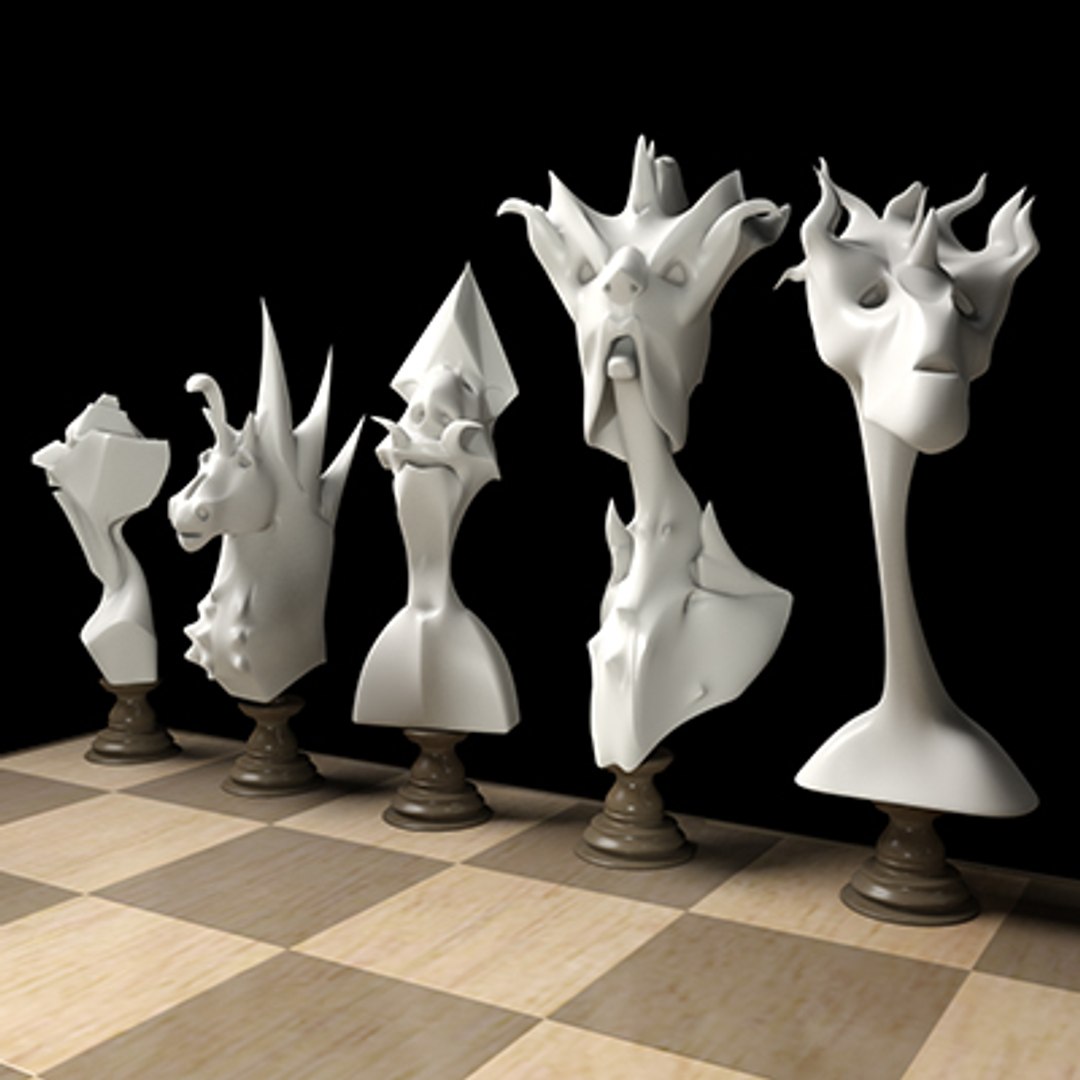 3d Max Chess Set
