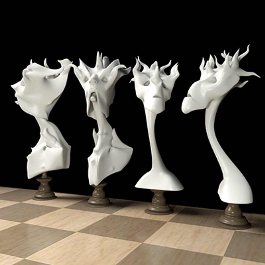 3d Max Chess Set