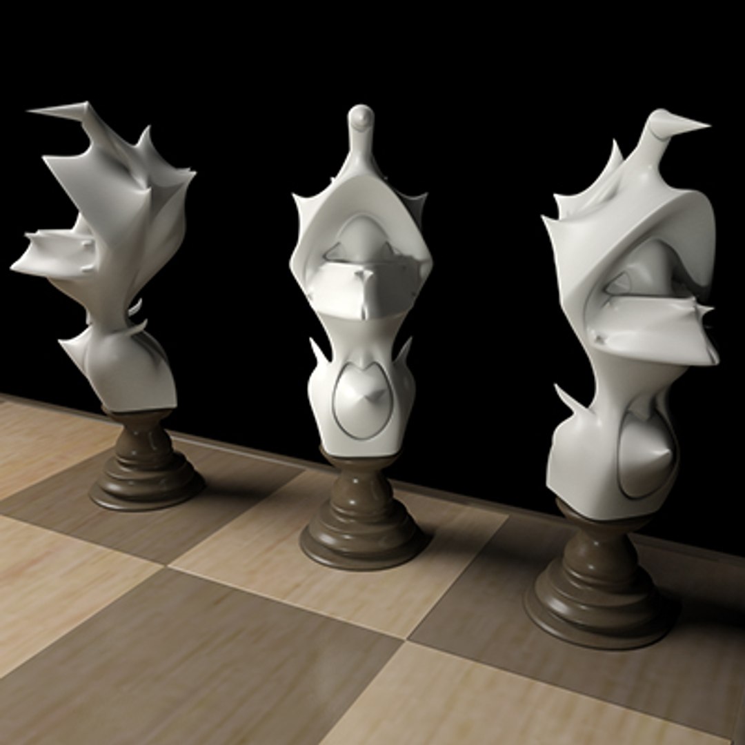 3d Max Chess Set