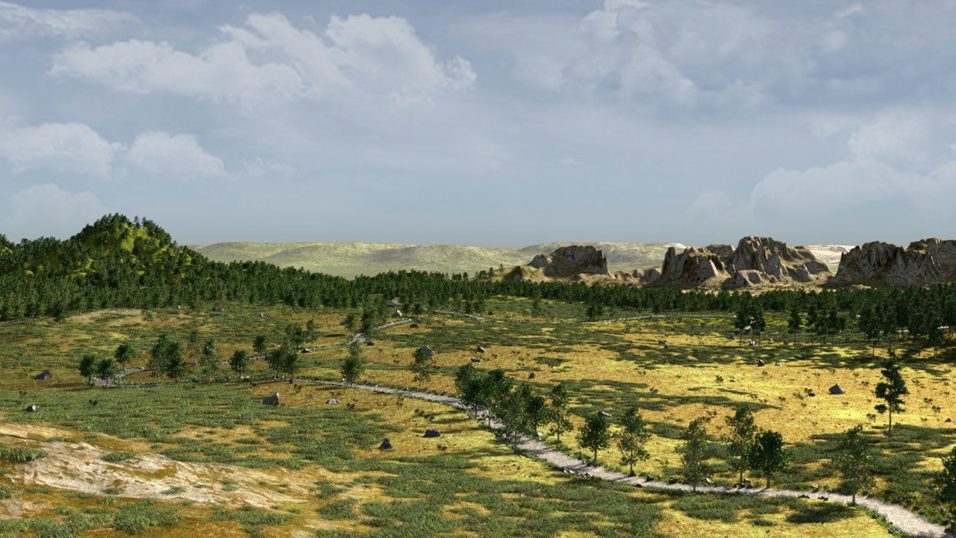 Scene biomes blender 3D model - TurboSquid 1259498