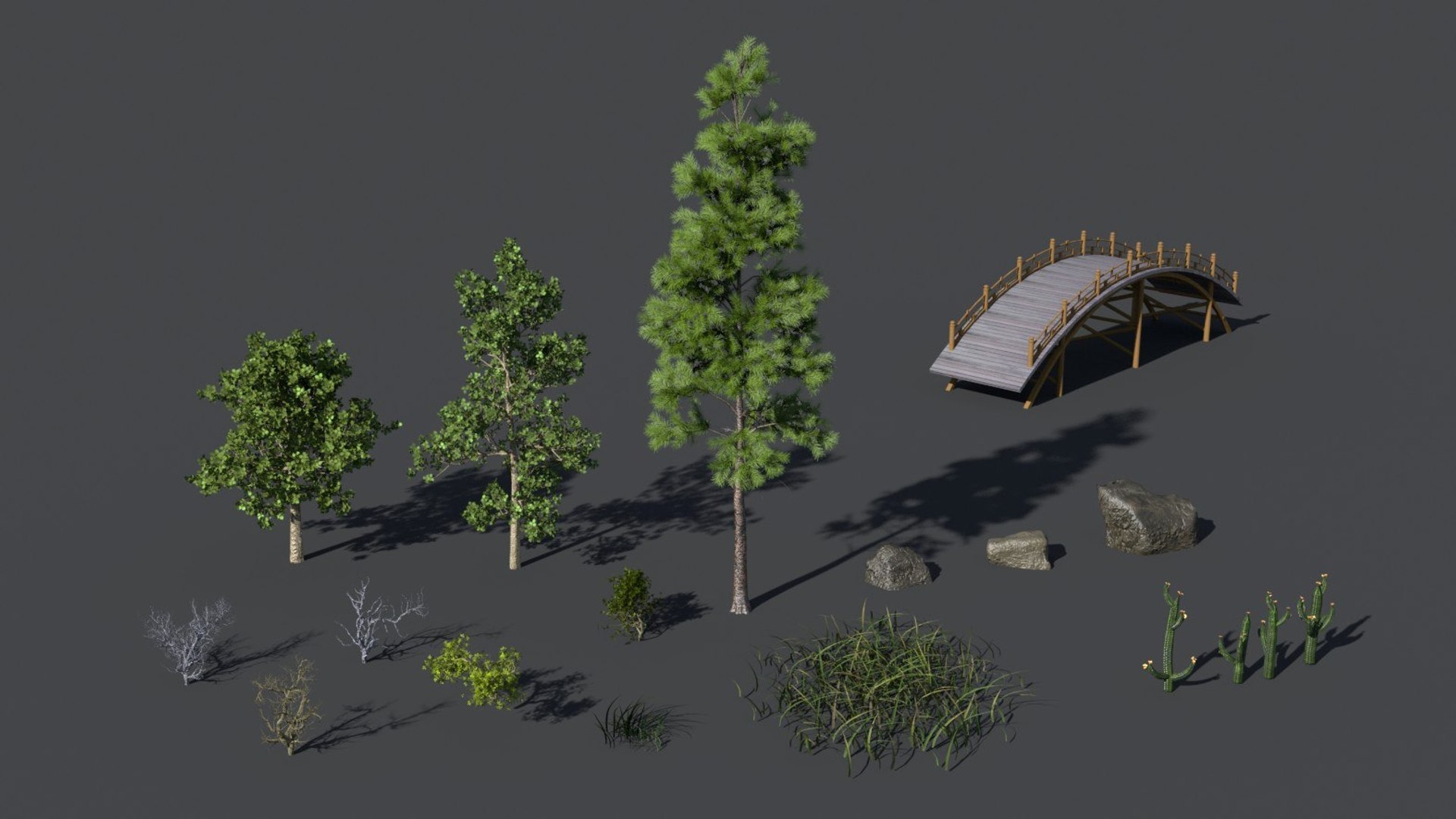 Scene biomes blender 3D model - TurboSquid 1259498