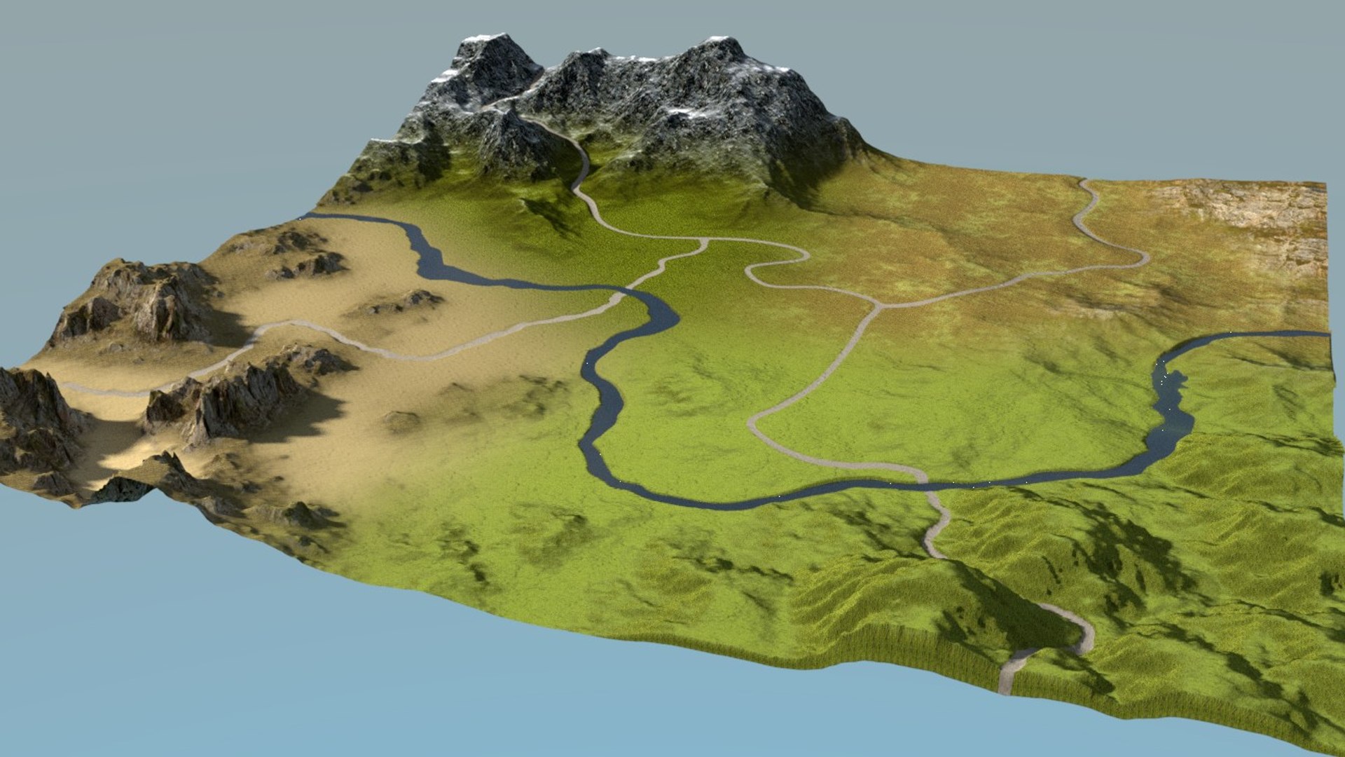 Scene biomes blender 3D model - TurboSquid 1259498