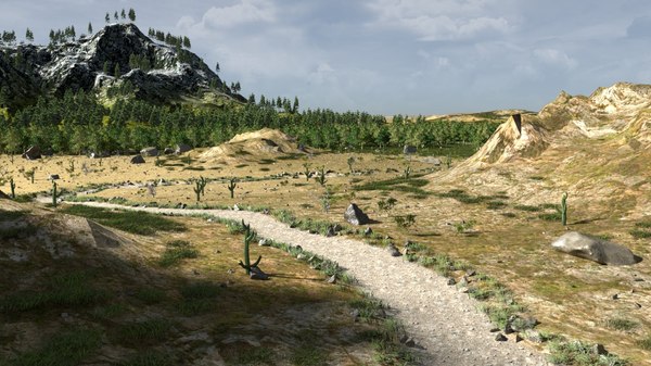 Scene biomes blender 3D model - TurboSquid 1259498