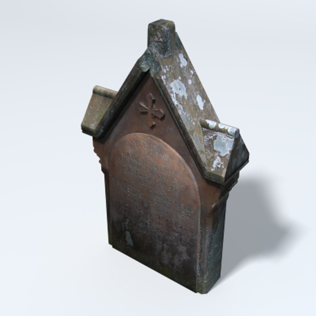3d Stone Grave Gravestone Model