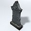 3d Stone Grave Gravestone Model
