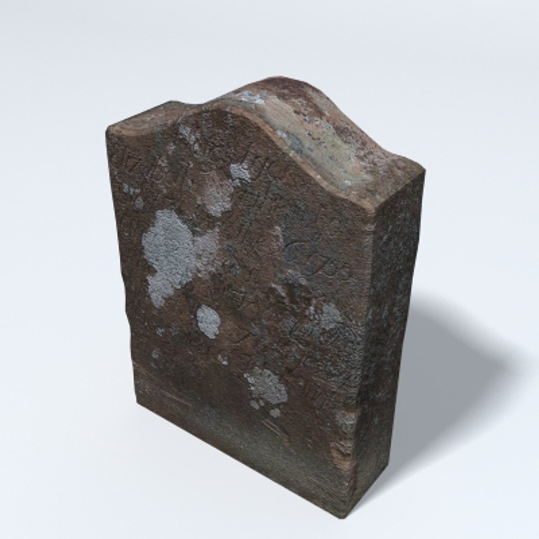 3d Stone Grave Gravestone Model