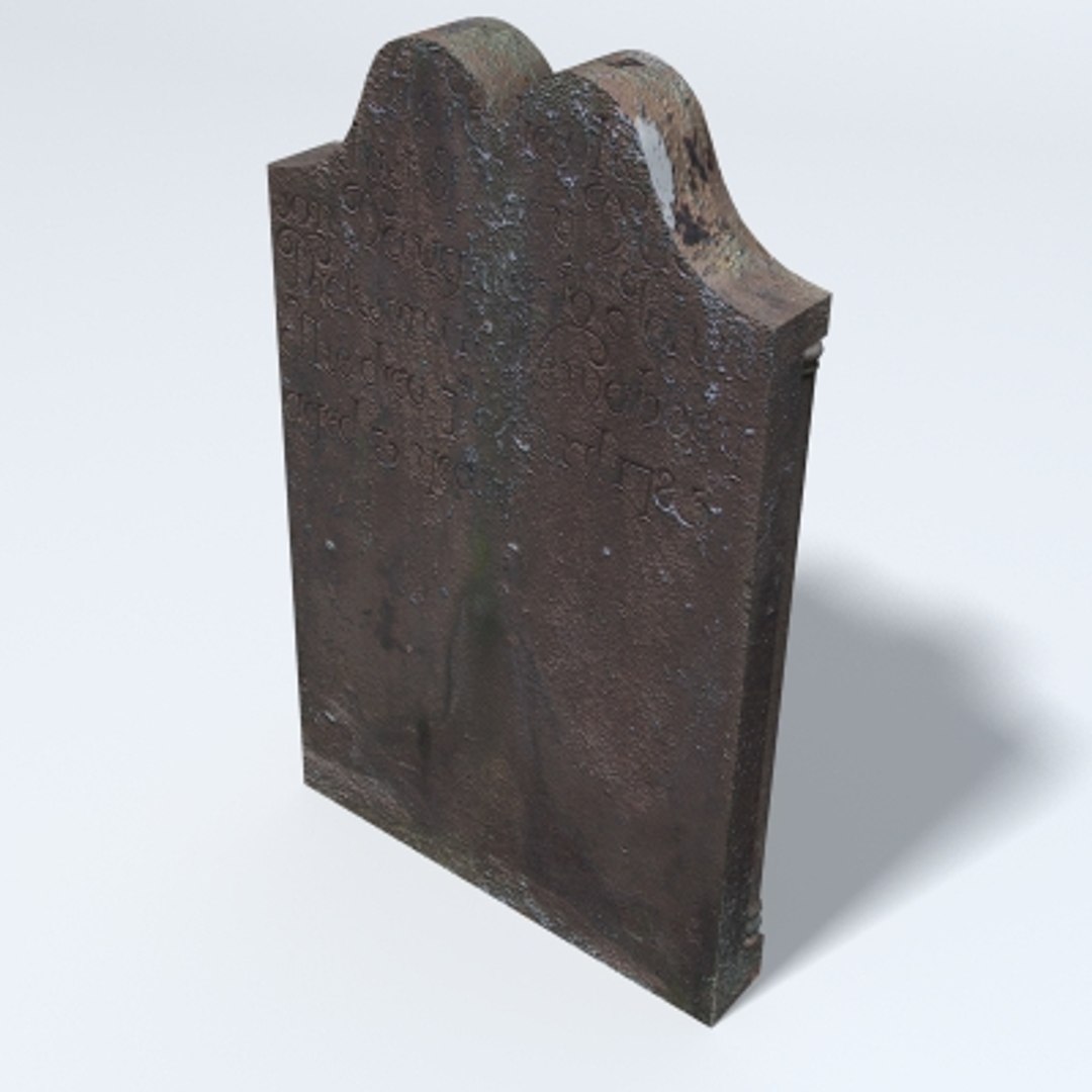 3d Stone Grave Gravestone Model