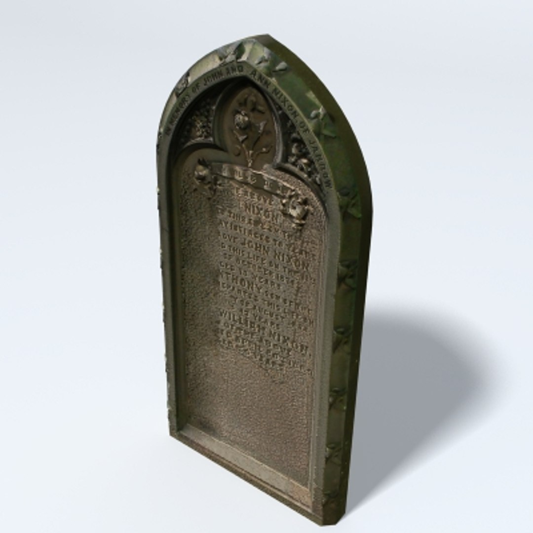 3d Stone Grave Gravestone Model