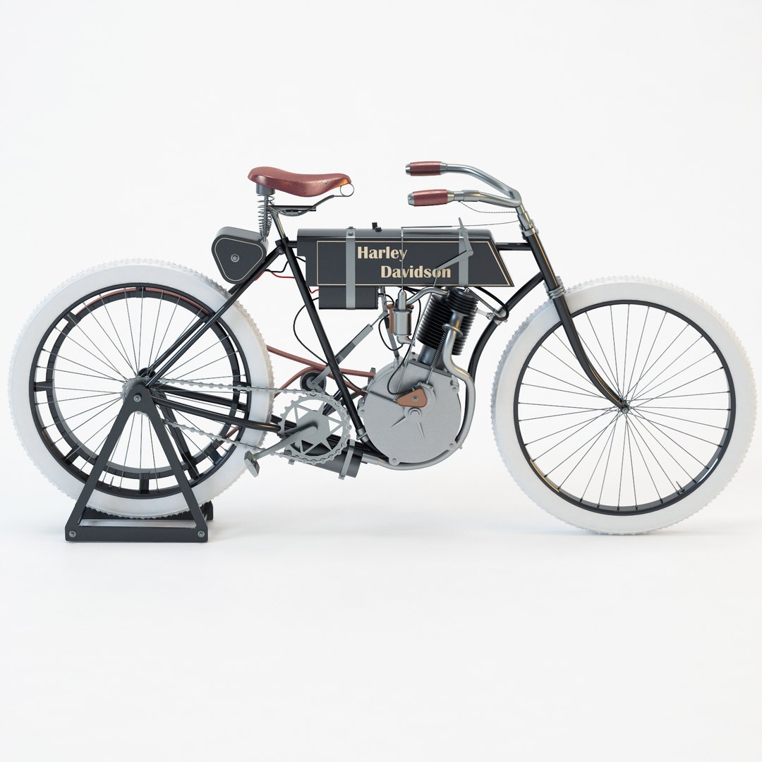 3d Harley Davidson 1905 Motorcycle Motor