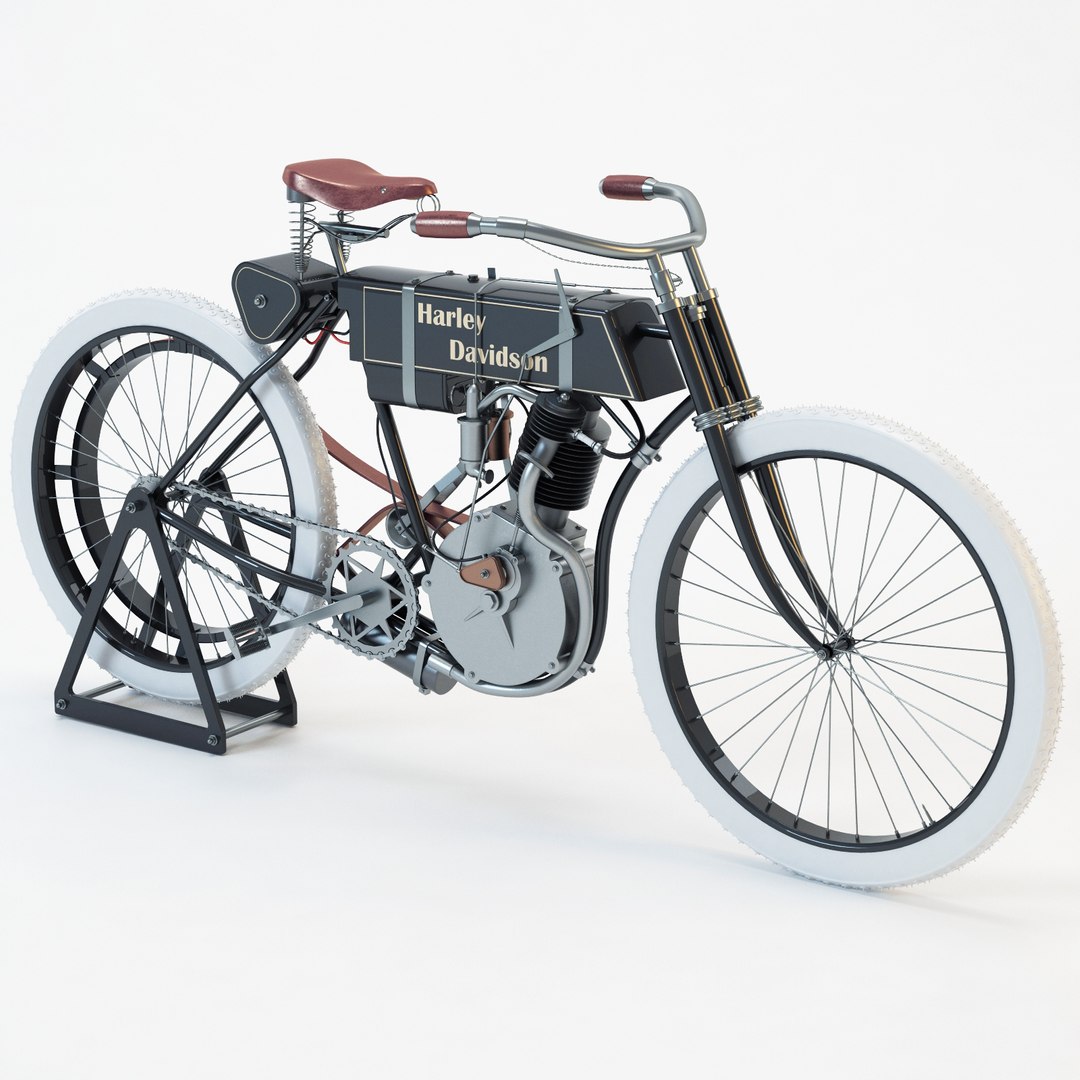 3d Harley Davidson 1905 Motorcycle Motor