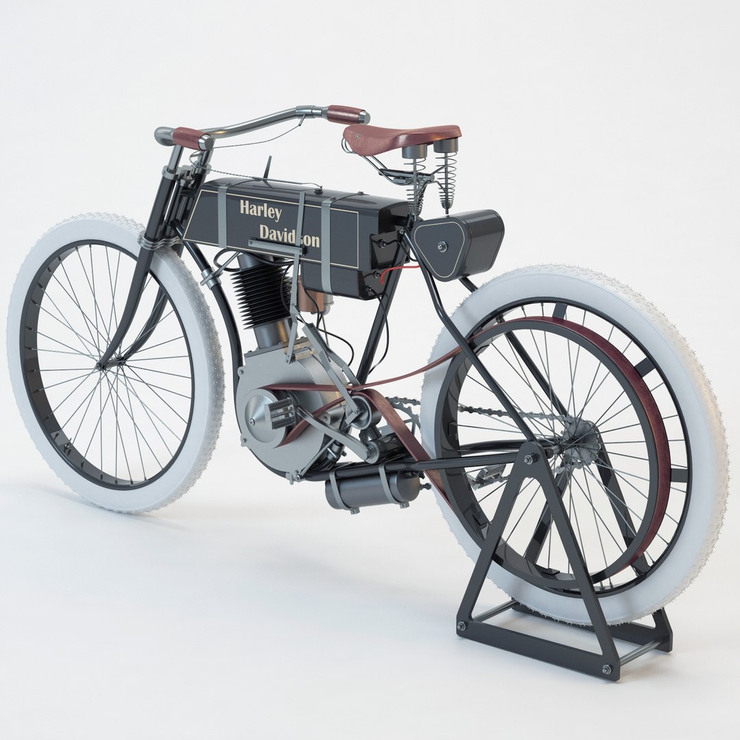 3d Harley Davidson 1905 Motorcycle Motor