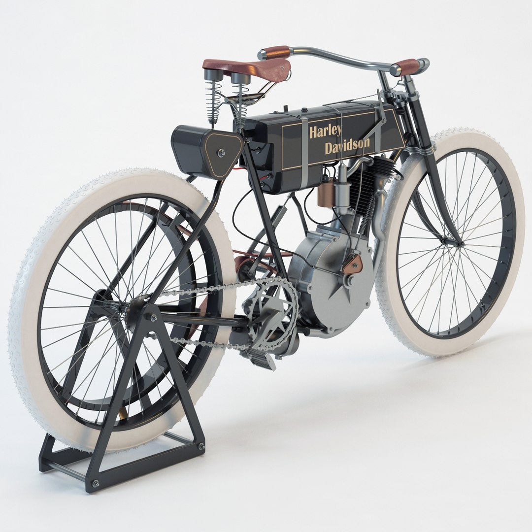 3d Harley Davidson 1905 Motorcycle Motor