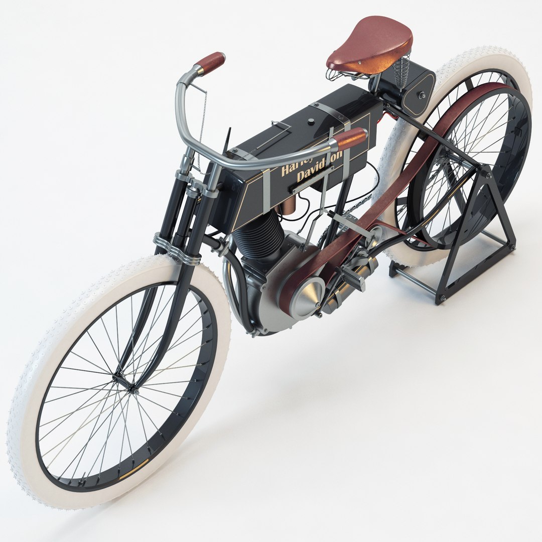 3d Harley Davidson 1905 Motorcycle Motor