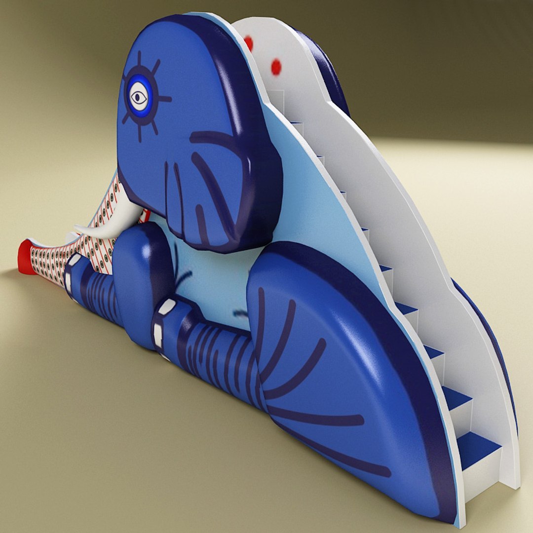 3d model water slides v1