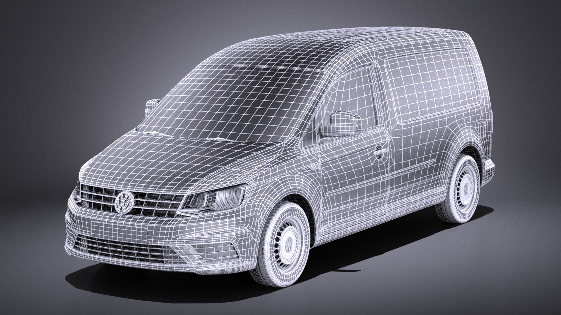 Volkswagen Caddy 2018 3D Model - TurboSquid 1266304