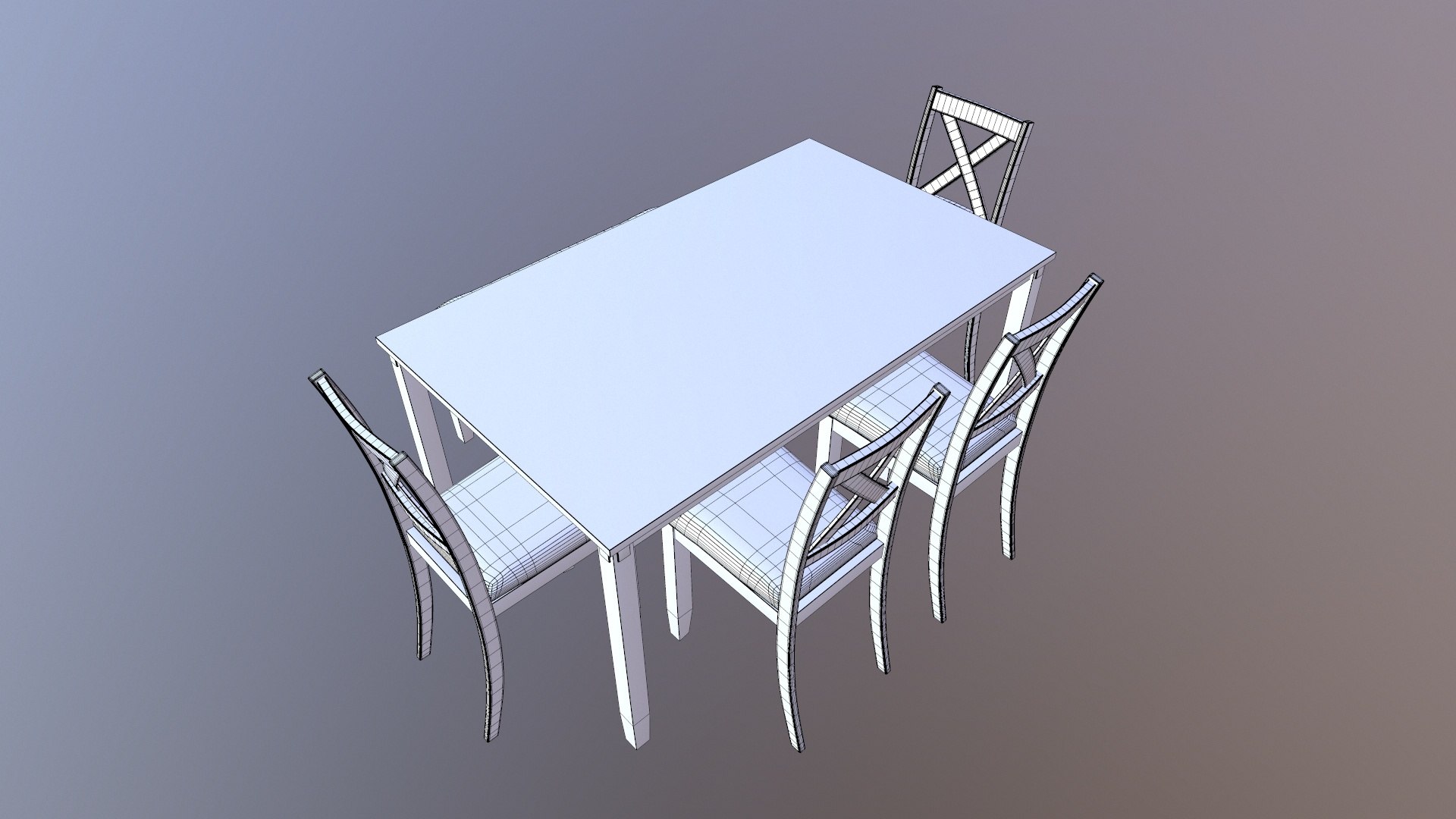 3D Model Dining Table - TurboSquid 2142292