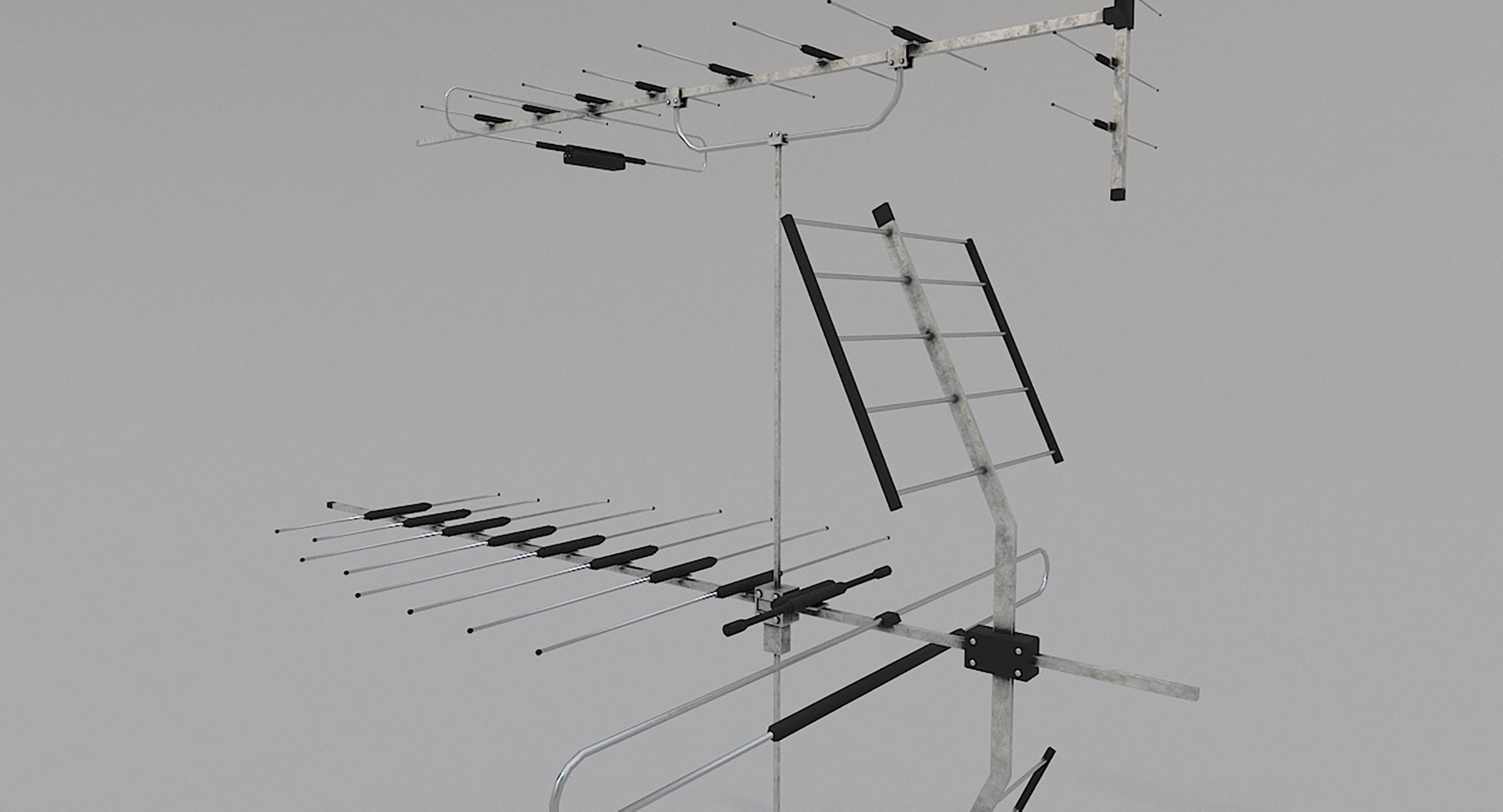 3D Low Poly Old Tv Antenna Model - TurboSquid 1735627