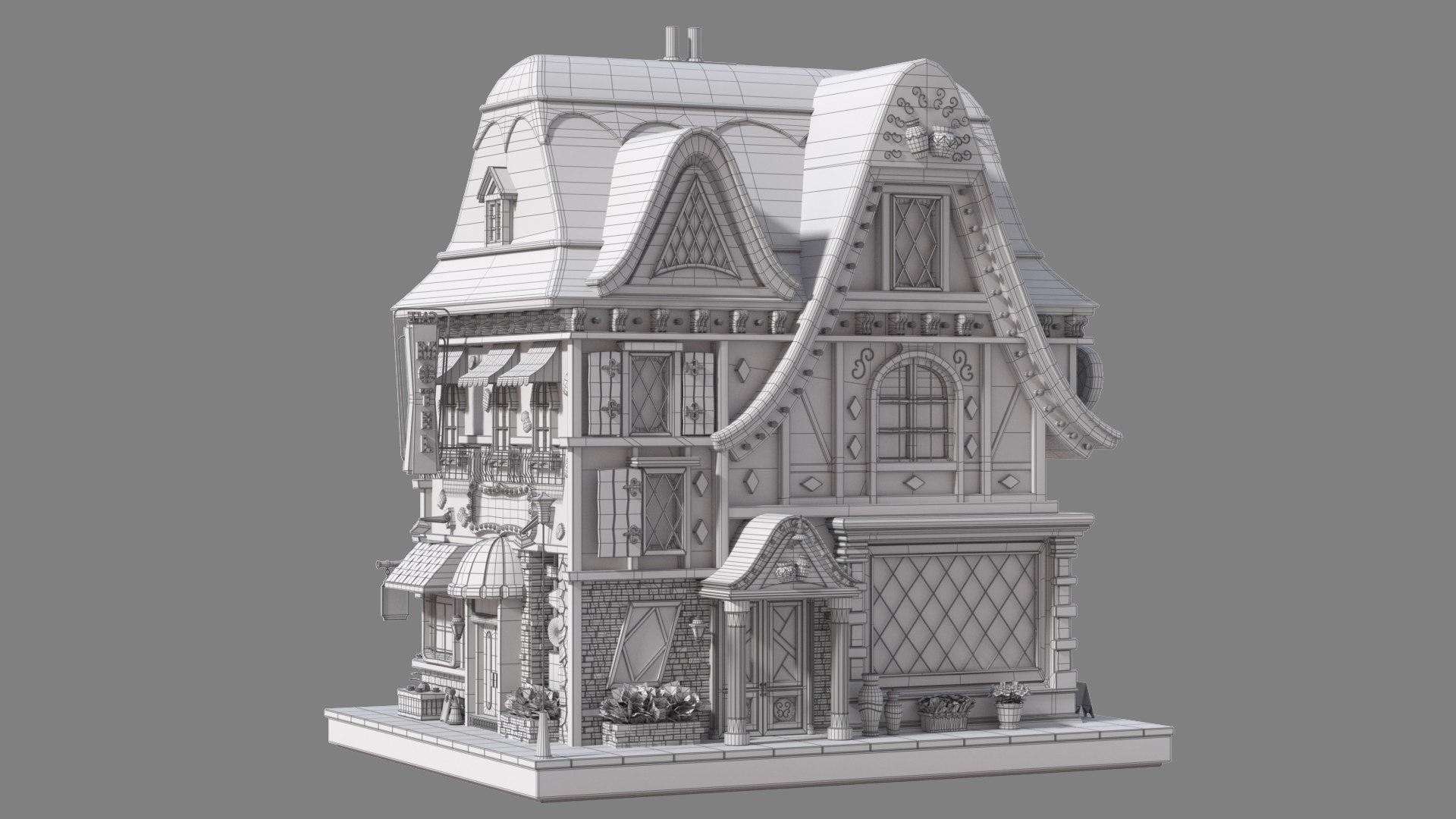 Cartoon House 19 3D model - TurboSquid 2010369