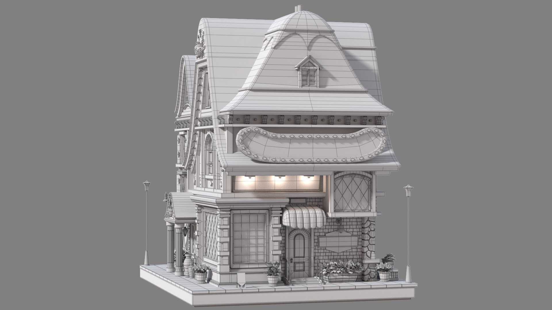 Cartoon House 19 3D model - TurboSquid 2010369