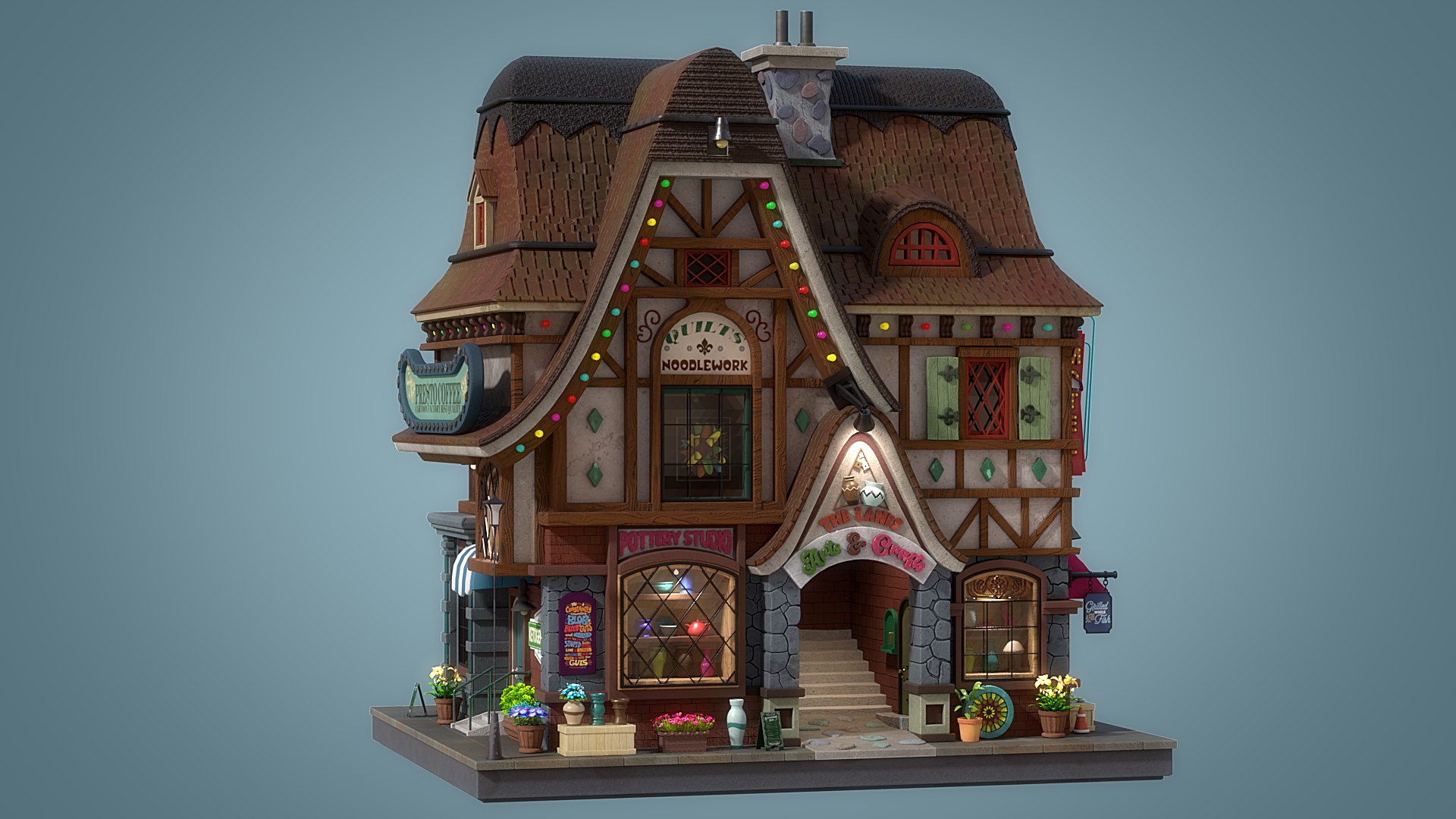 Cartoon House 19 3D model - TurboSquid 2010369